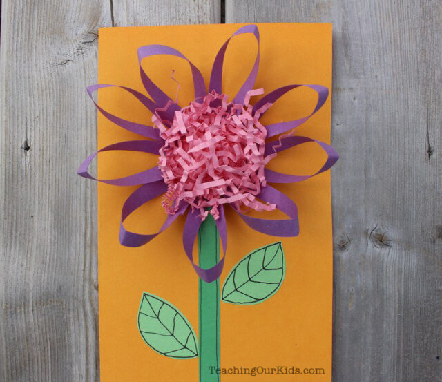 3D Paper Flower Card – Red Shore Studio